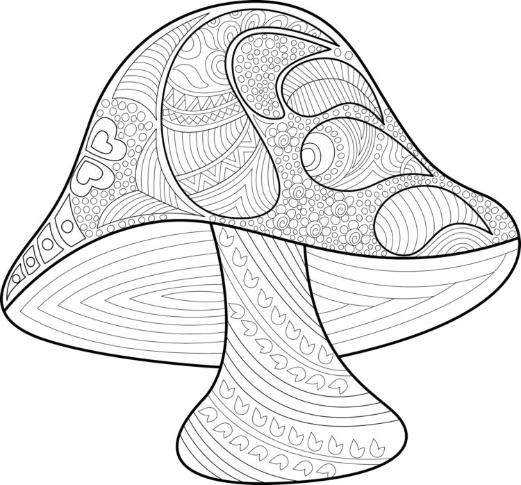 Coloring Pages of Mushrooms - Fun Free Coloring Pages